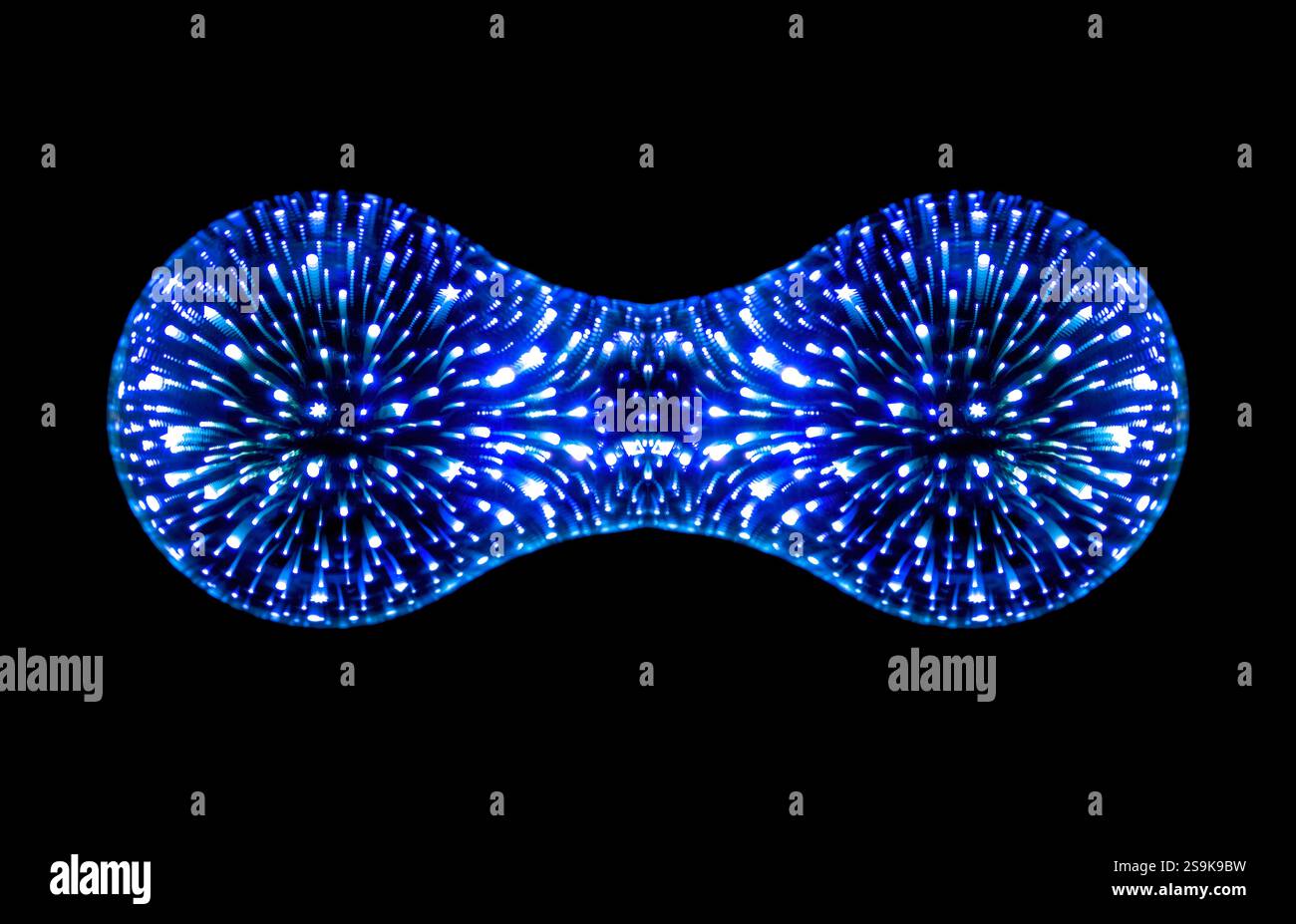 Decorative festive Infinity 3D Firework light bulb Stock Photo - Alamy