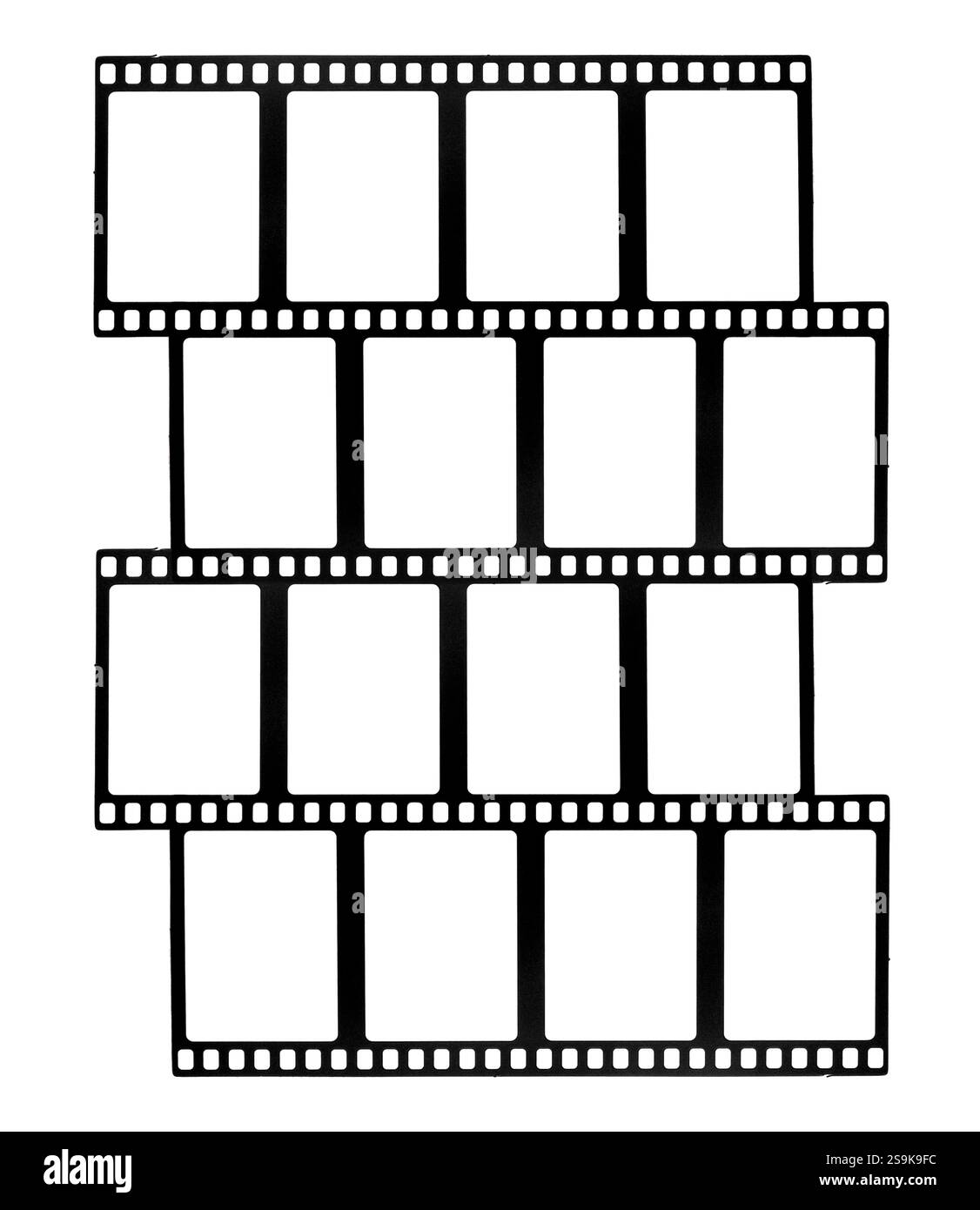 Old celluloid film strip dust Cut Out Stock Images & Pictures - Alamy