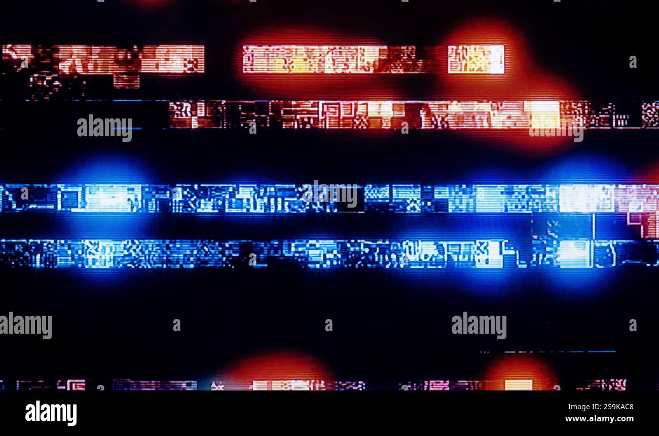 Glitch camera effect. Retro VHS background. Old video template. No ...