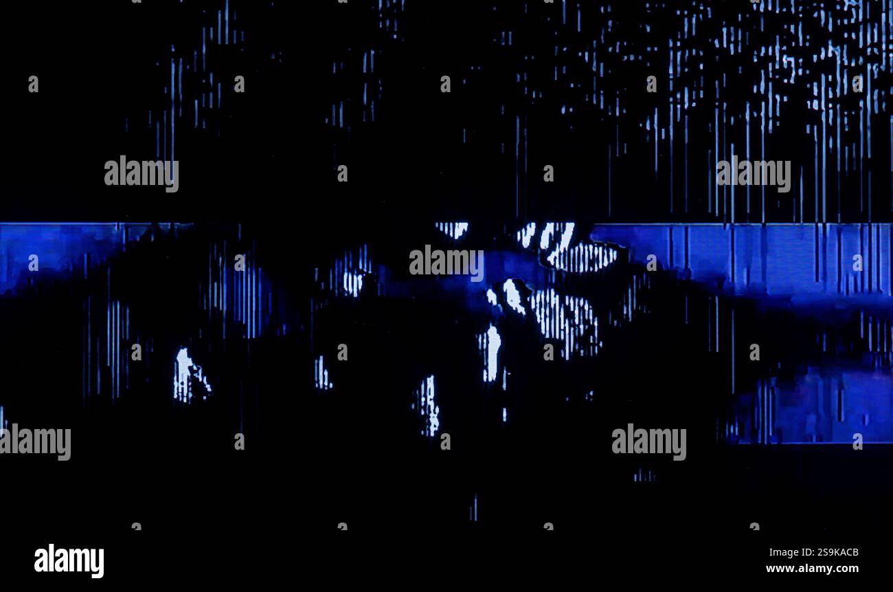 Glitch camera effect. Retro VHS background. Old video template. No ...