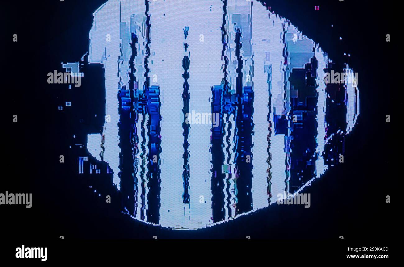 Glitch camera effect. Retro VHS background. Old video template. No ...