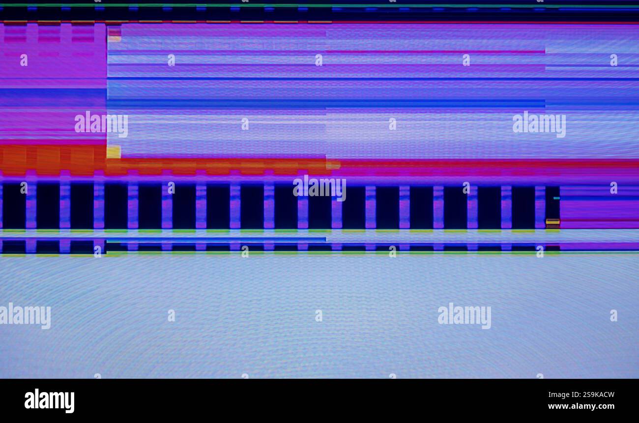 Glitch camera effect. Retro VHS background. Old video template. No ...