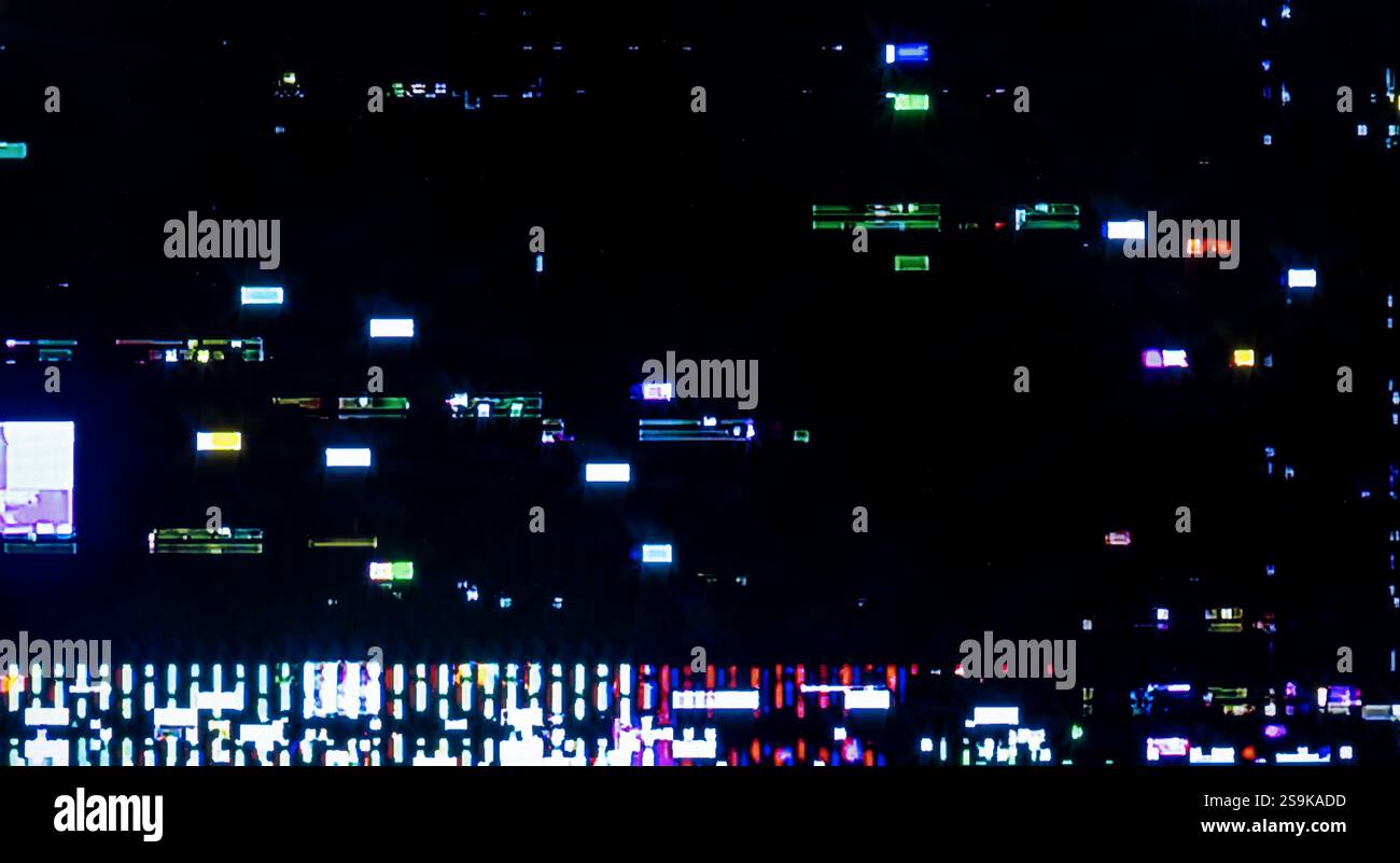 Glitch camera effect. Retro VHS background. Old video template. No ...