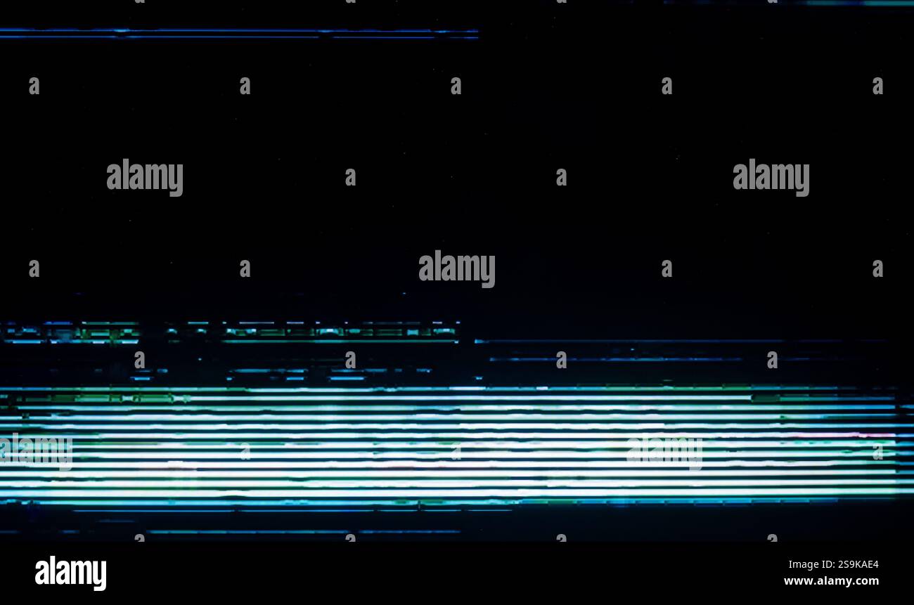 Glitch camera effect. Retro VHS background. Old video template. No ...