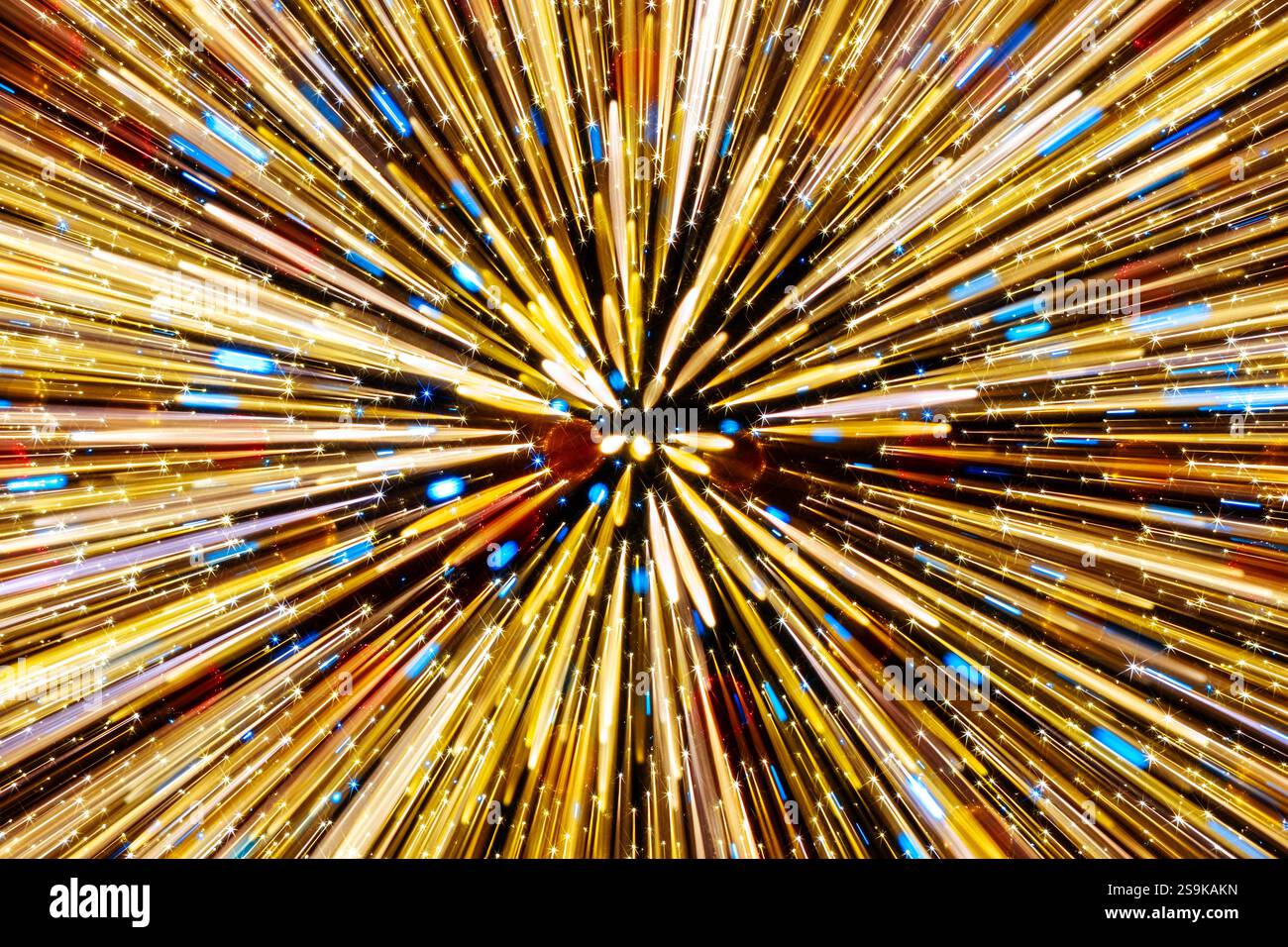 Lights trail using zoom techniques, Star warp, The effect of zooming in ...