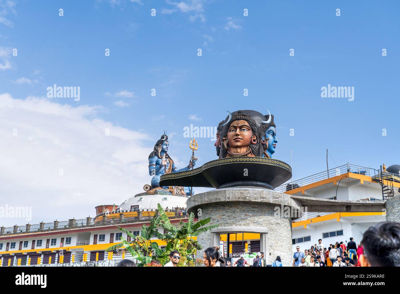 The height of the Shiva Statue in Pumdikot is 108 feet tall and the ...