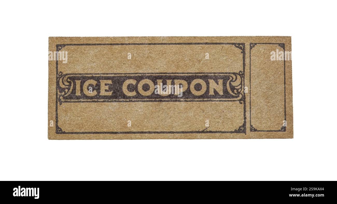 Old vintage admission ticket isolated on white background Stock Photo - Alamy