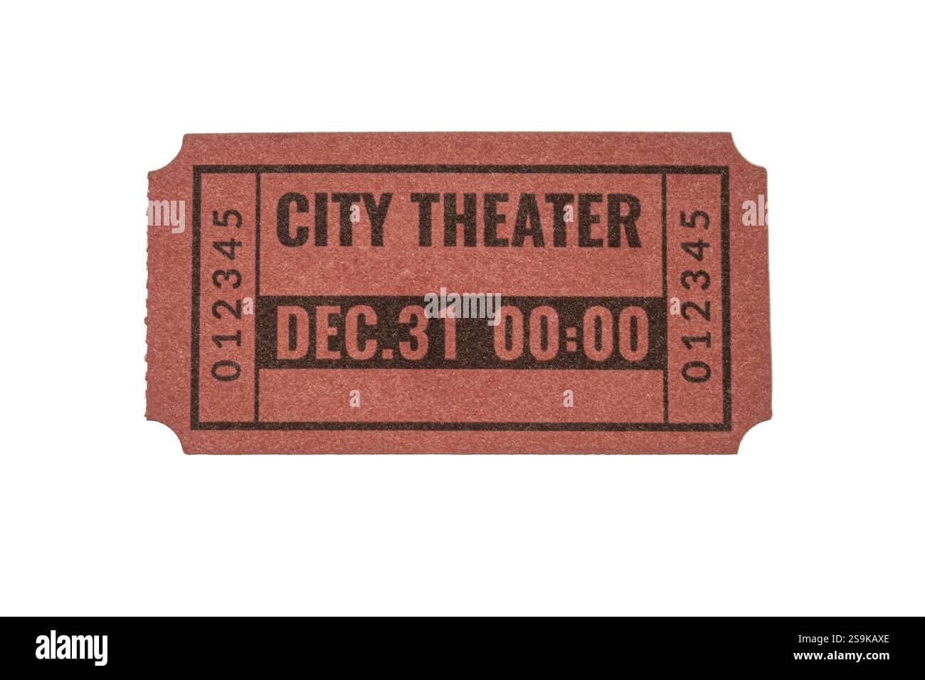 Old vintage bus ticket isolated on white background Stock Photo - Alamy