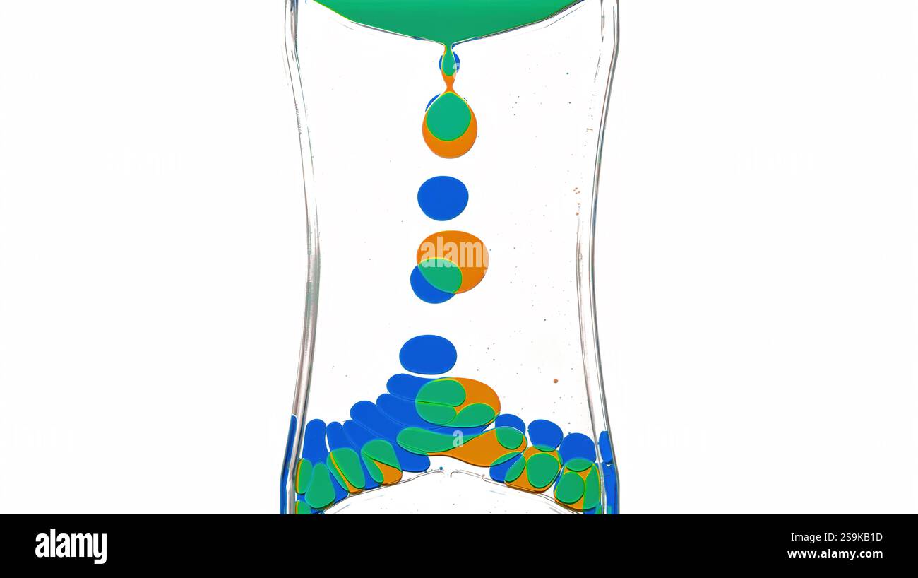 Sand timer water running time hi-res stock photography and images - Alamy