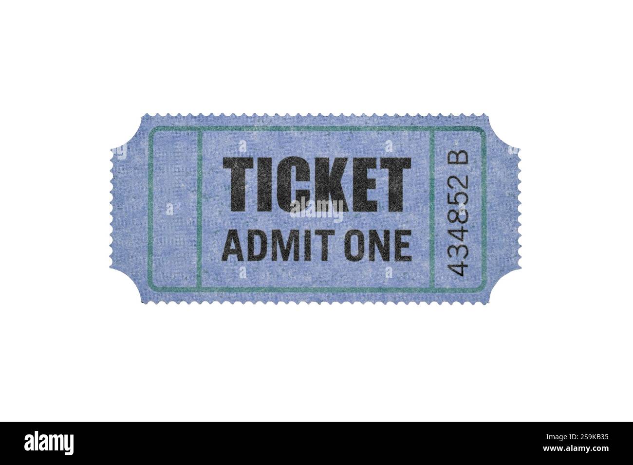 old entry ticket with serial number Stock Photo - Alamy