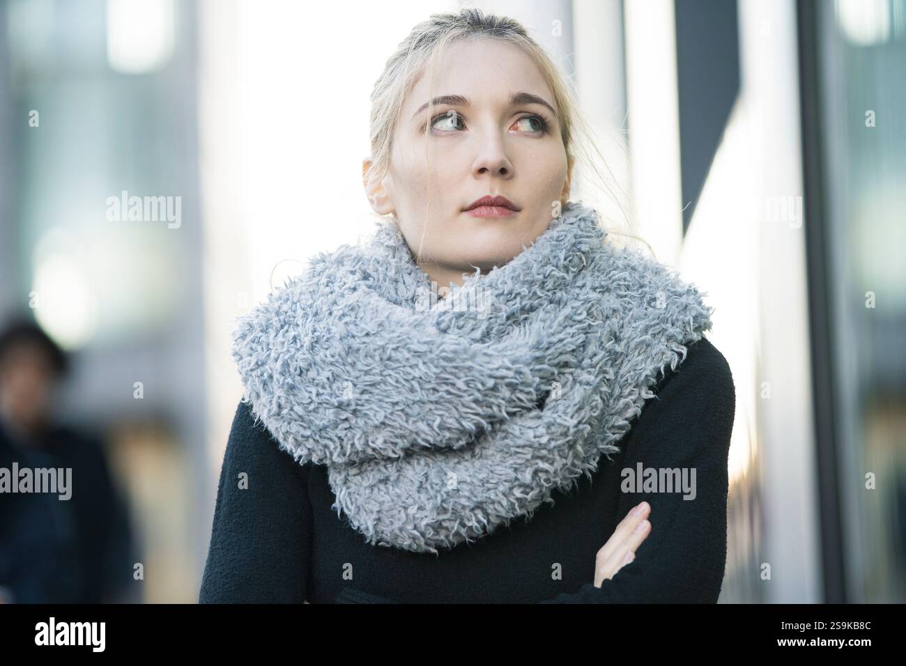 Woman with a depressed expression Stock Photo - Alamy