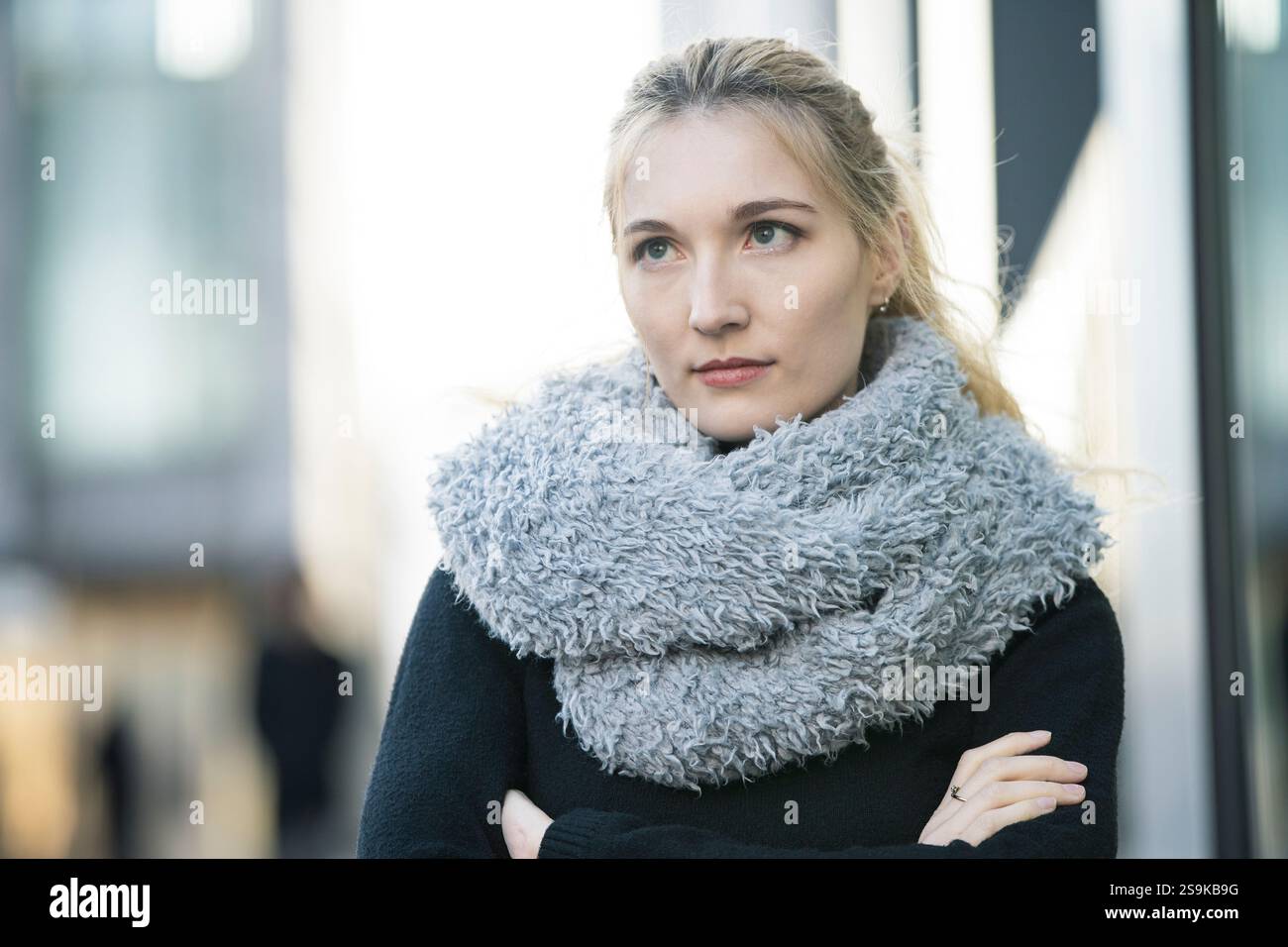 Woman with a depressed expression Stock Photo - Alamy