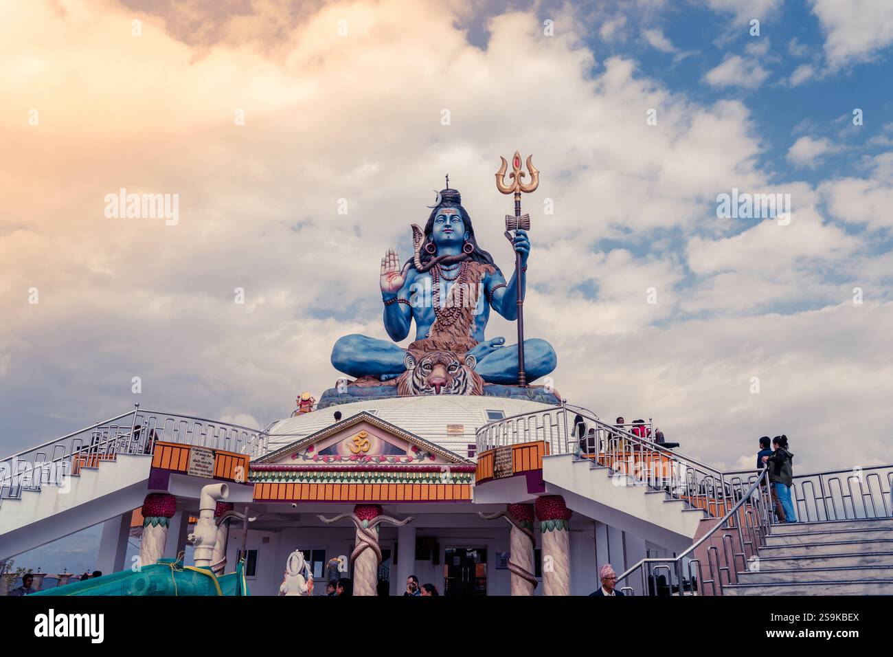 The height of the Shiva Statue in Pumdikot is 108 feet tall and the ...