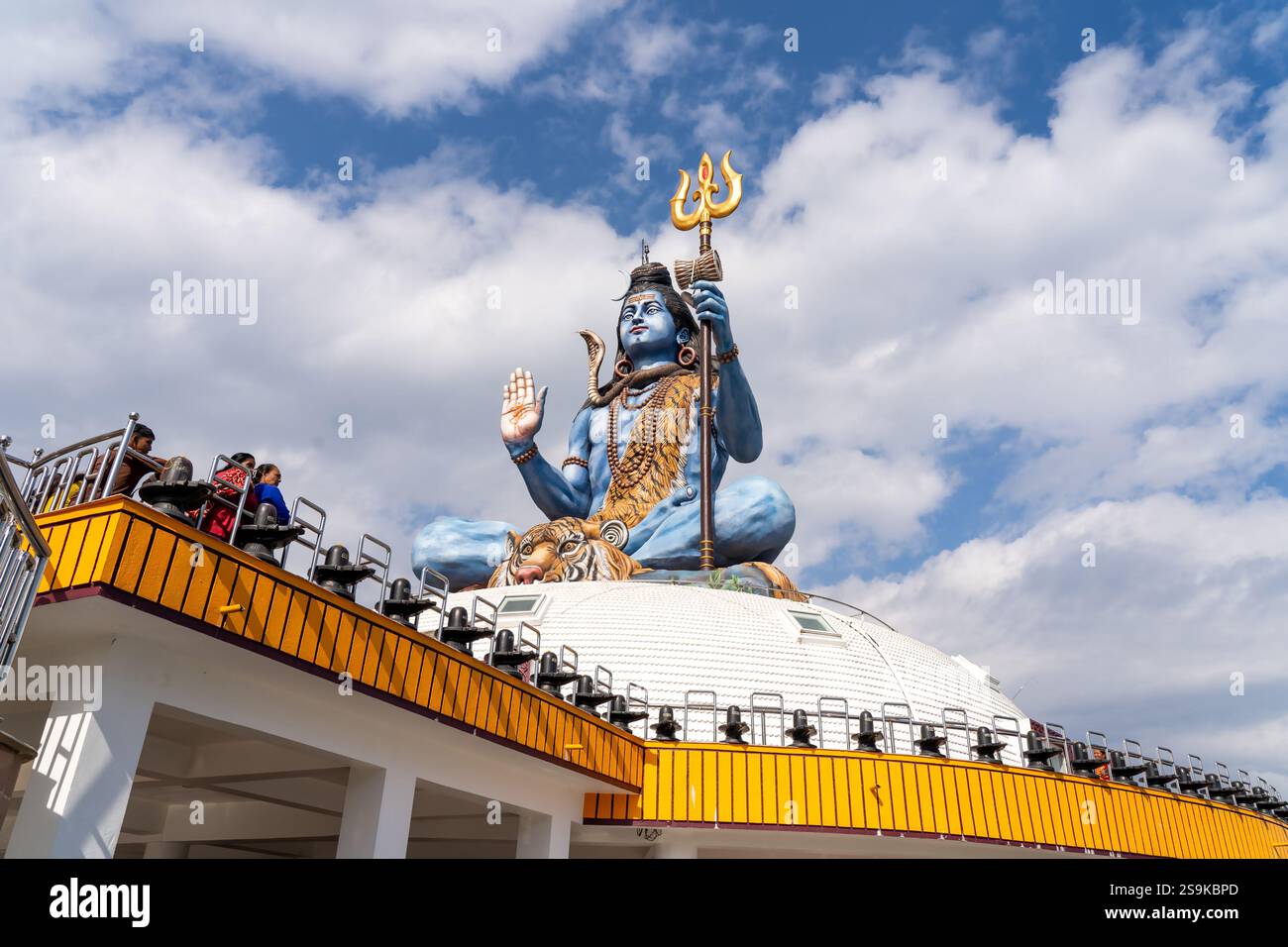 The height of the Shiva Statue in Pumdikot is 108 feet tall and the ...