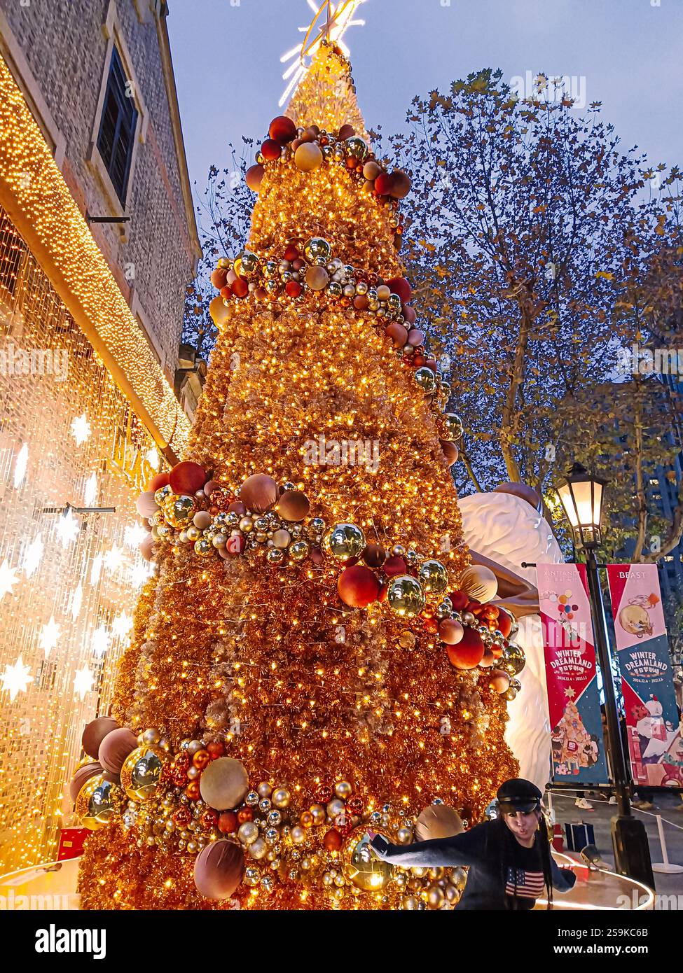 Shanghai, China - 16 December 2024. Winter Dreamland Theme Festive ...