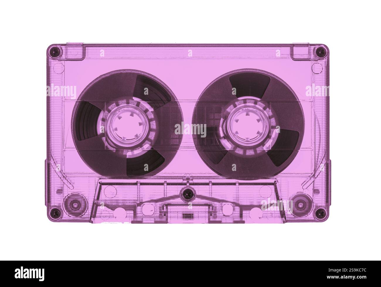 reel 2 reel cassette isolated on white background Stock Photo - Alamy