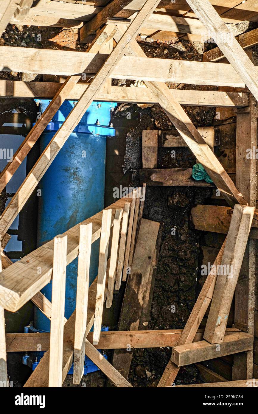 rehabilitation of the city's water supply system, restoration of the ...