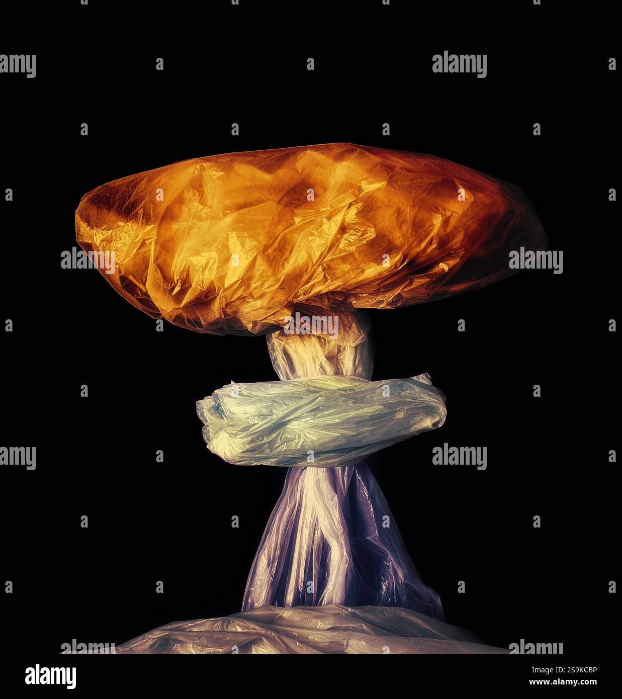 the future atomic bomb is plastic pollution, the shape of an atomic ...