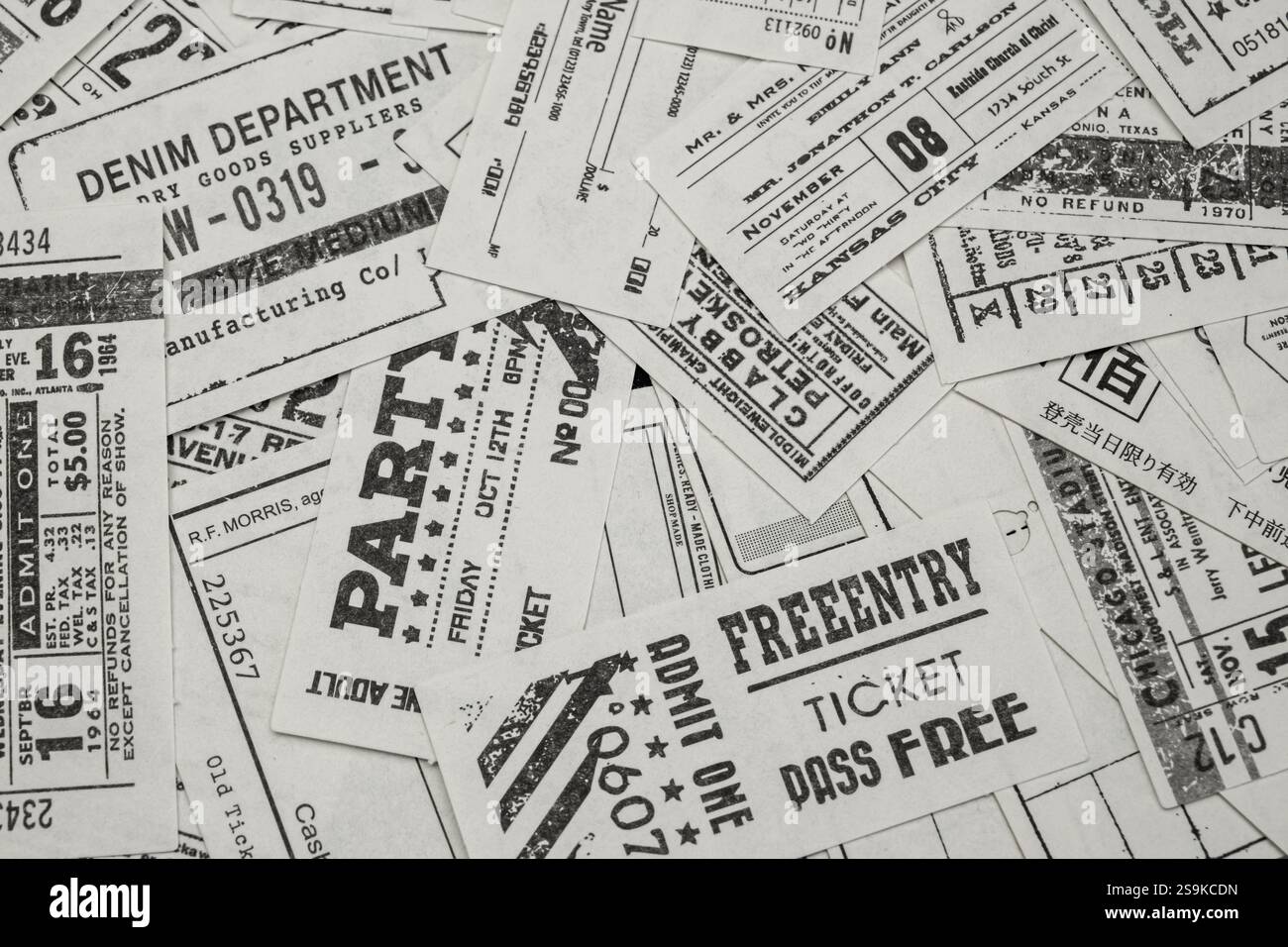 vintage tickets from around the world, theater, movie, concerts ...