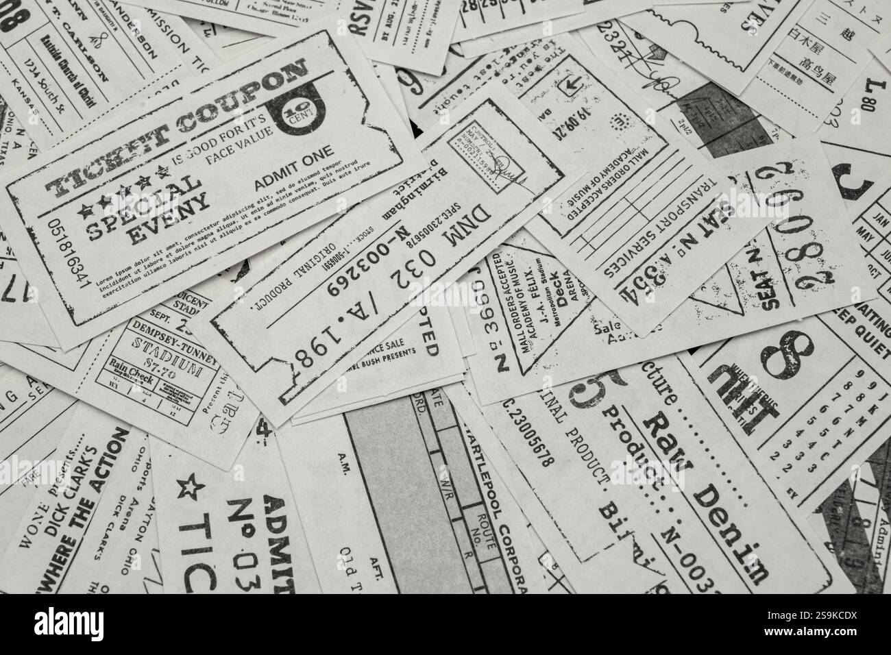 vintage tickets from around the world, theater, movie, concerts ...