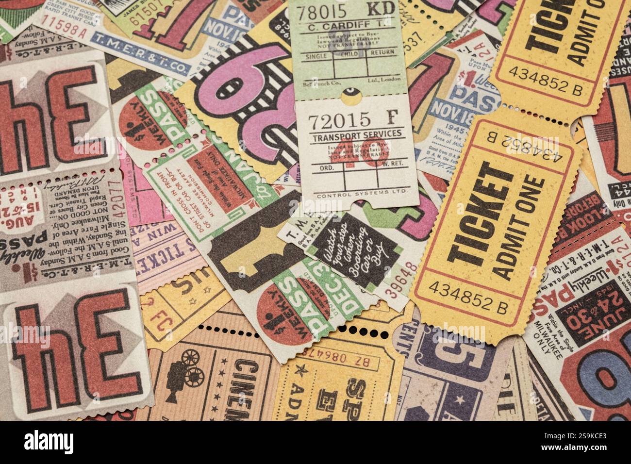 vintage tickets from around the world, theater, movie, concerts ...