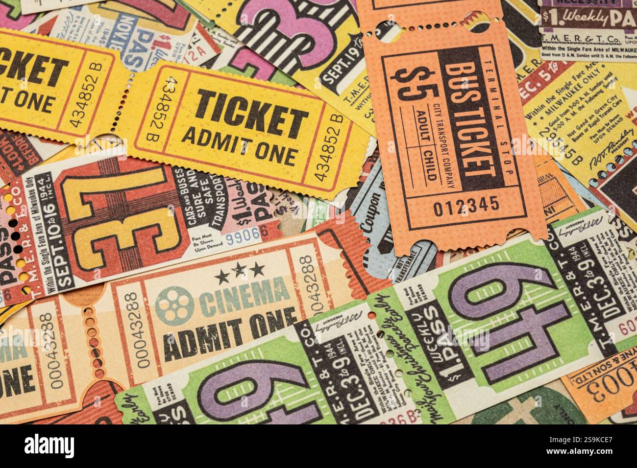vintage tickets from around the world, theater, movie, concerts ...