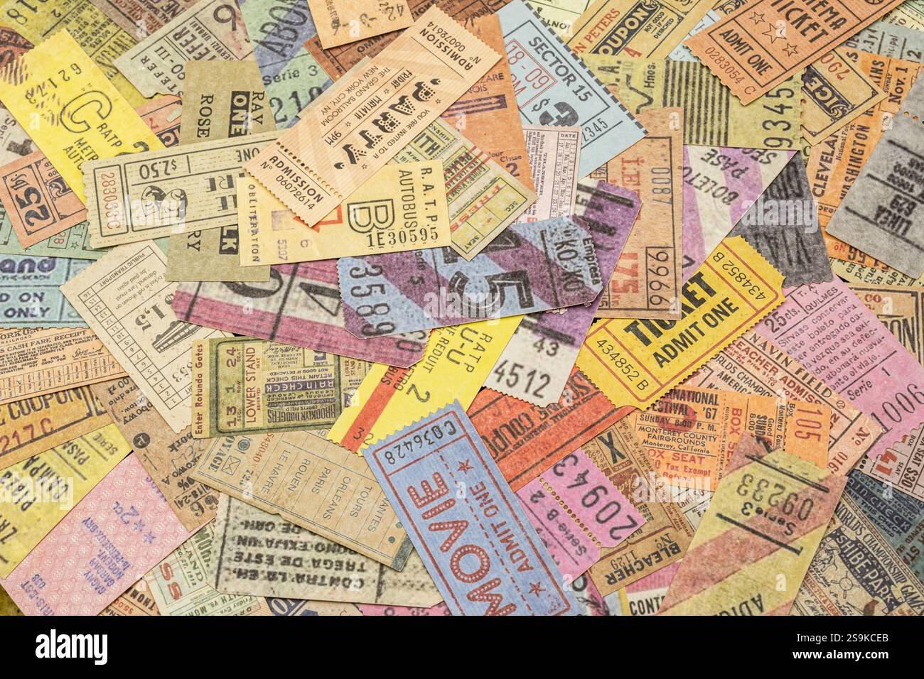 vintage tickets from around the world, theater, movie, concerts ...