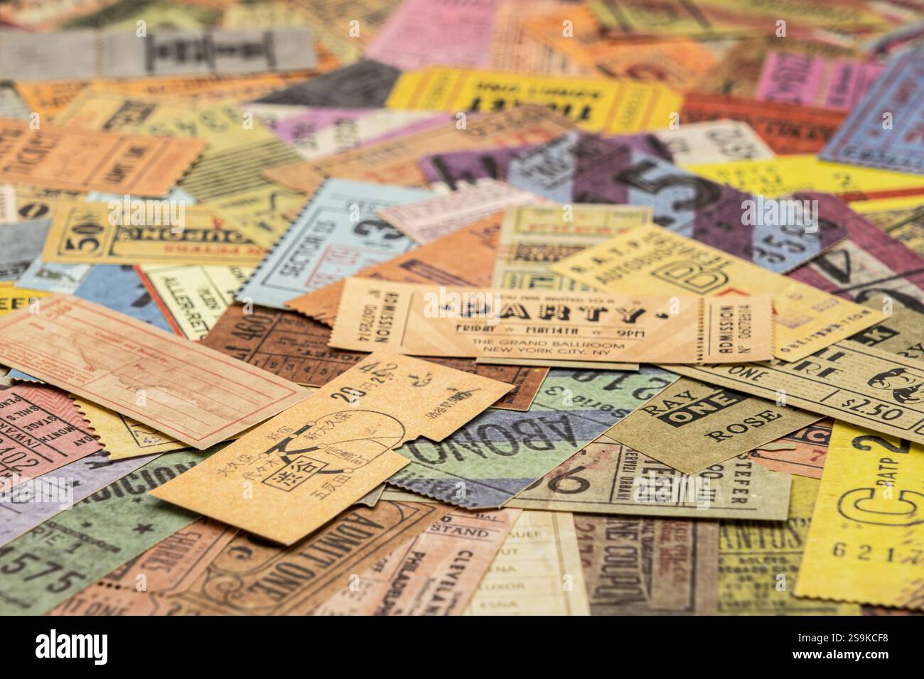 vintage tickets from around the world, theater, movie, concerts ...