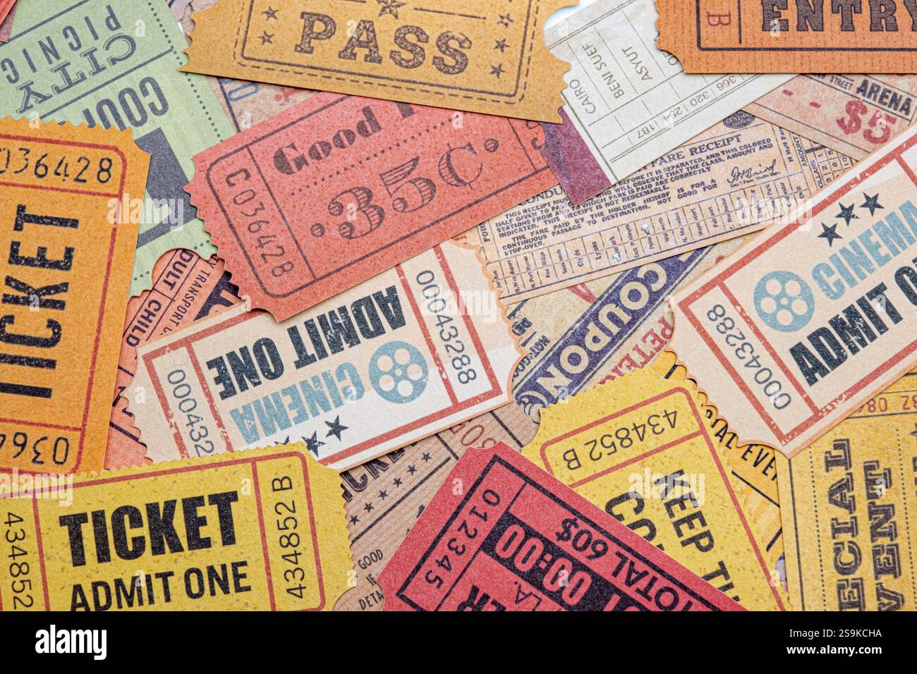 vintage tickets from around the world, theater, movie, concerts ...