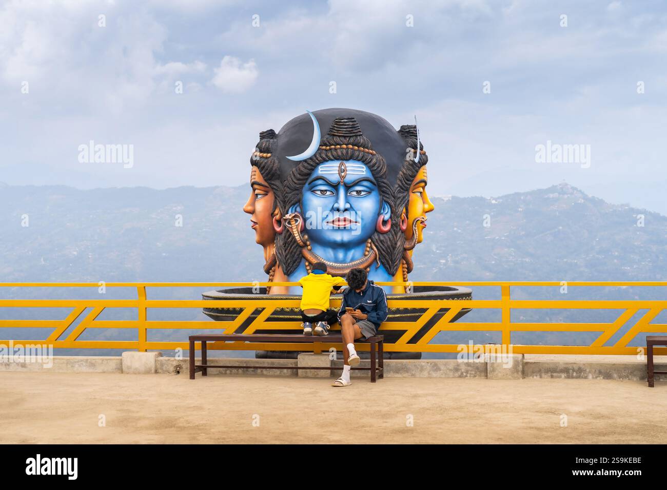 The height of the Shiva Statue in Pumdikot is 108 feet tall and the ...