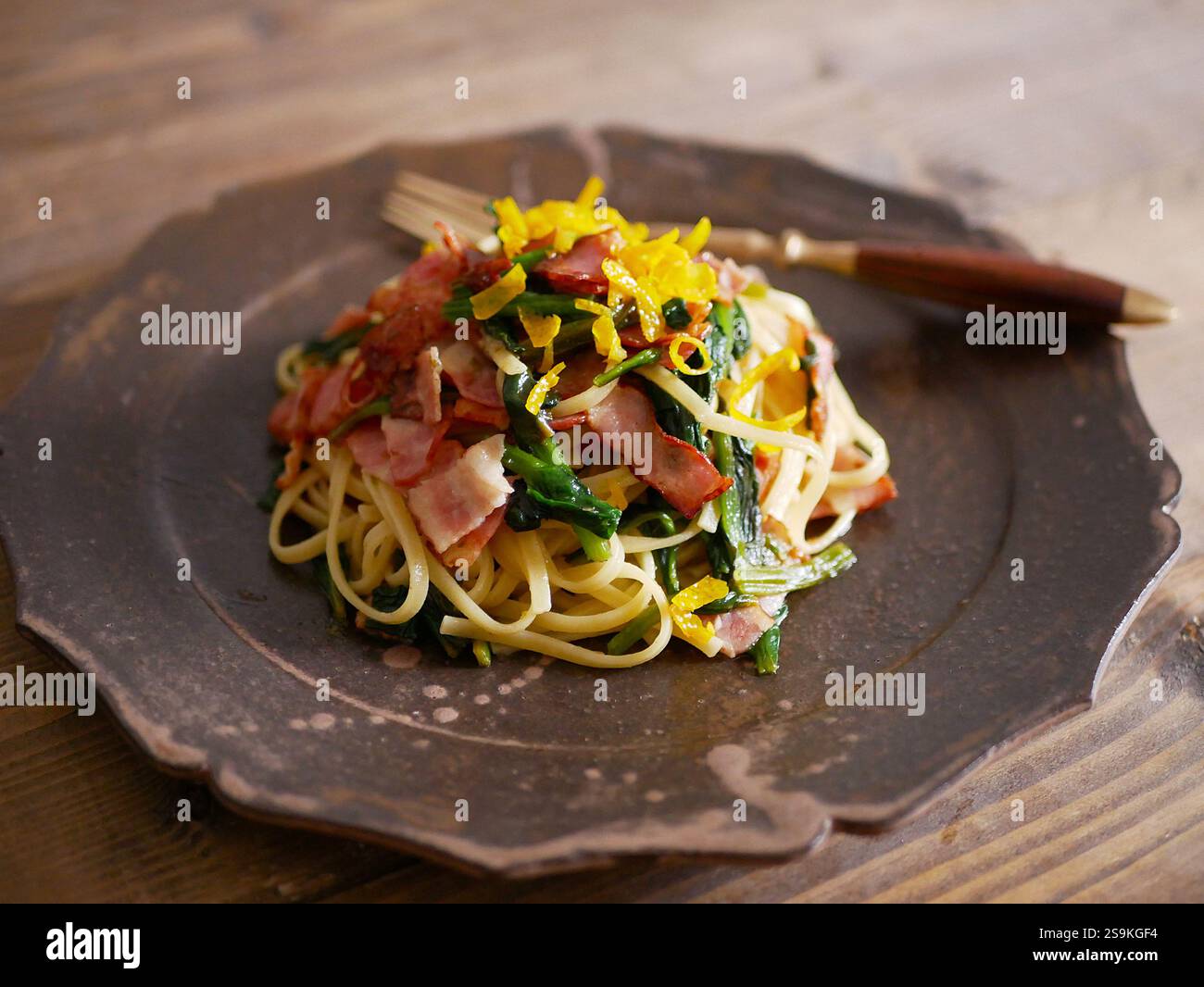 Japanese pasta with yuzu Stock Photo - Alamy