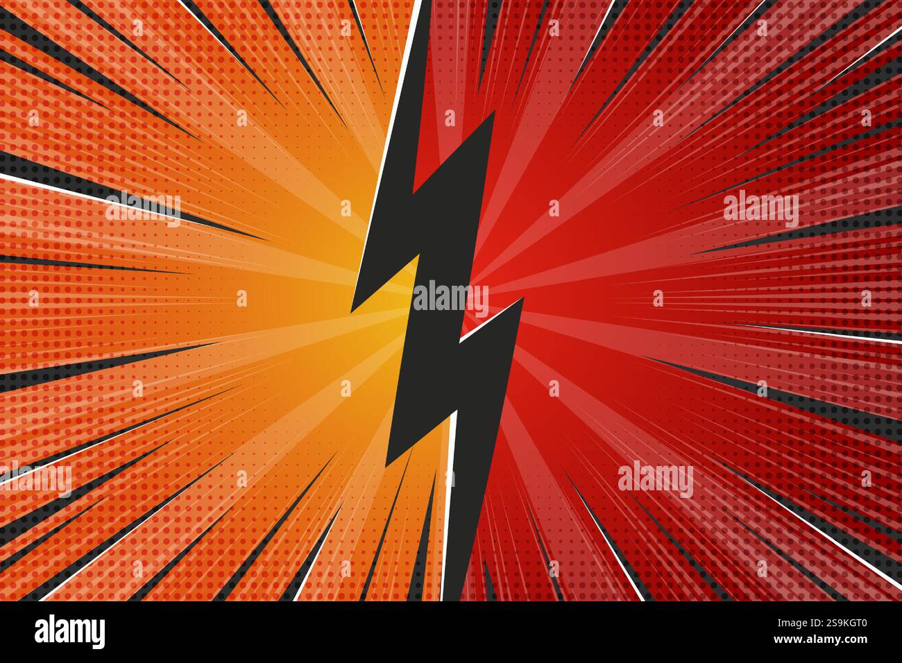 Comic book superhero background with blast. Pop art retro vector frame ...