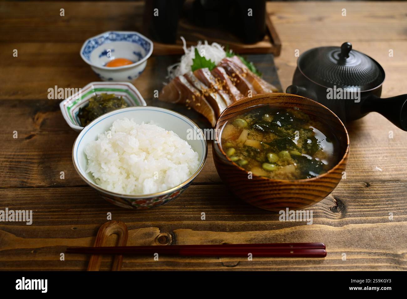 One soup two dishes Stock Photo - Alamy