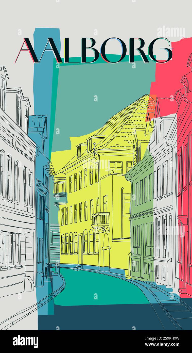 Authentic street view Stock Vector Images - Alamy