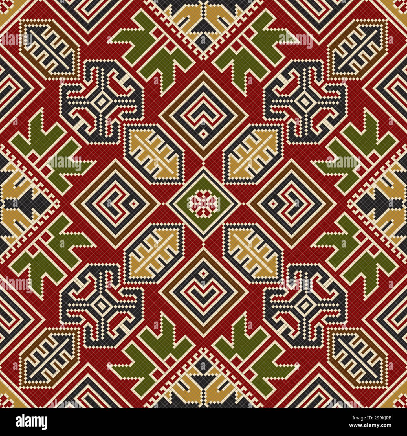 Persian seamless pattern, vector template design Stock Vector Image ...