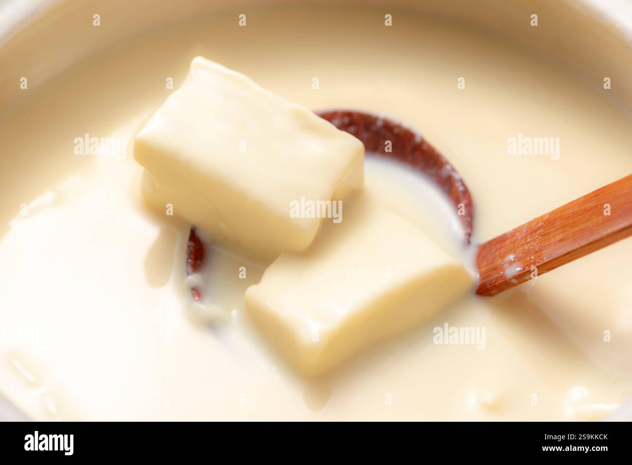 Hot spring boiled tofu, Onsen yudofu Stock Photo - Alamy