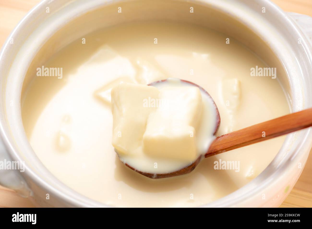 Hot spring boiled tofu, Onsen yudofu Stock Photo - Alamy