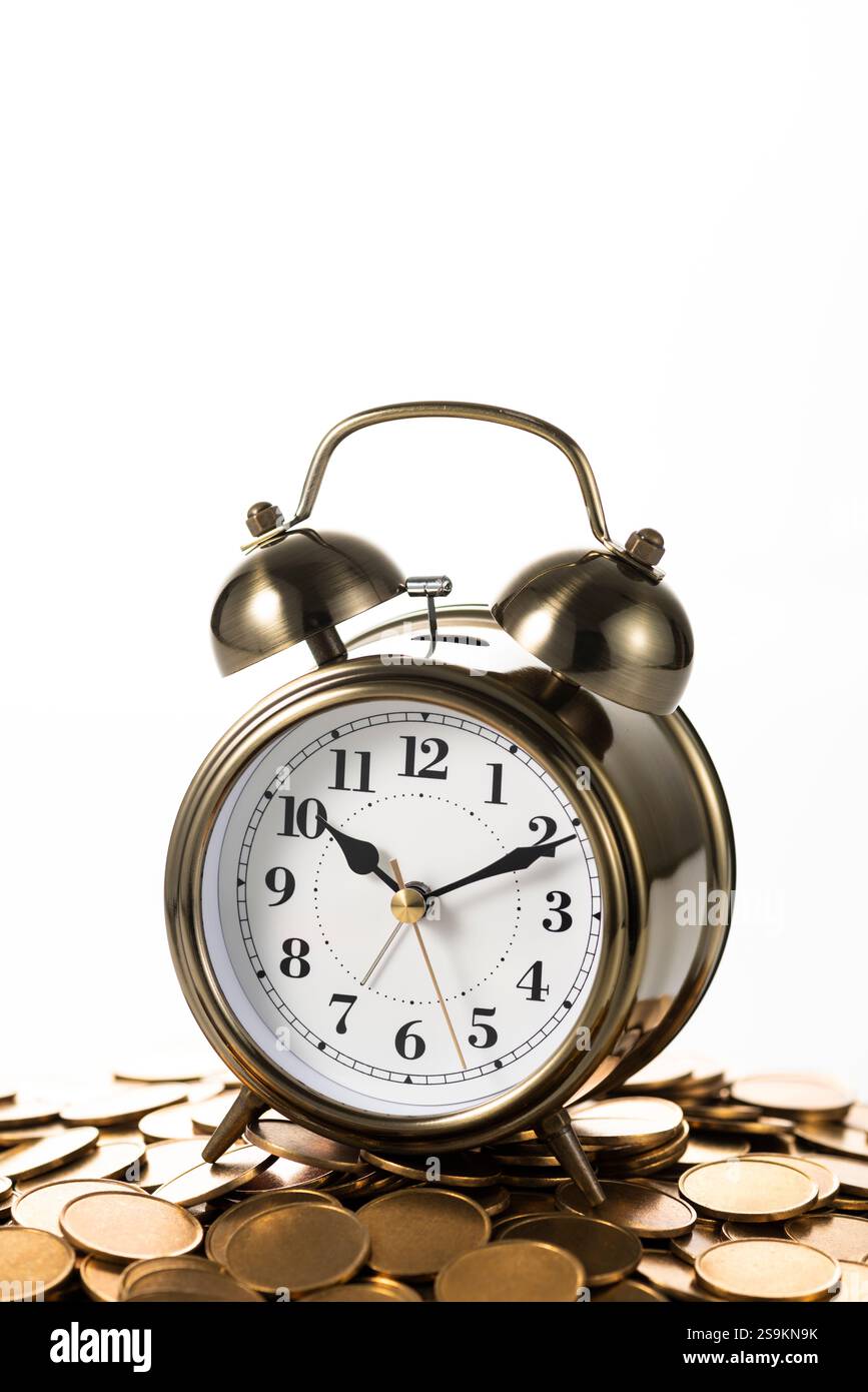 Time and money Copy space Stock Photo - Alamy