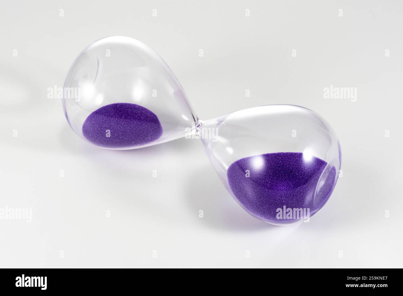 Hourglass White back Stock Photo - Alamy