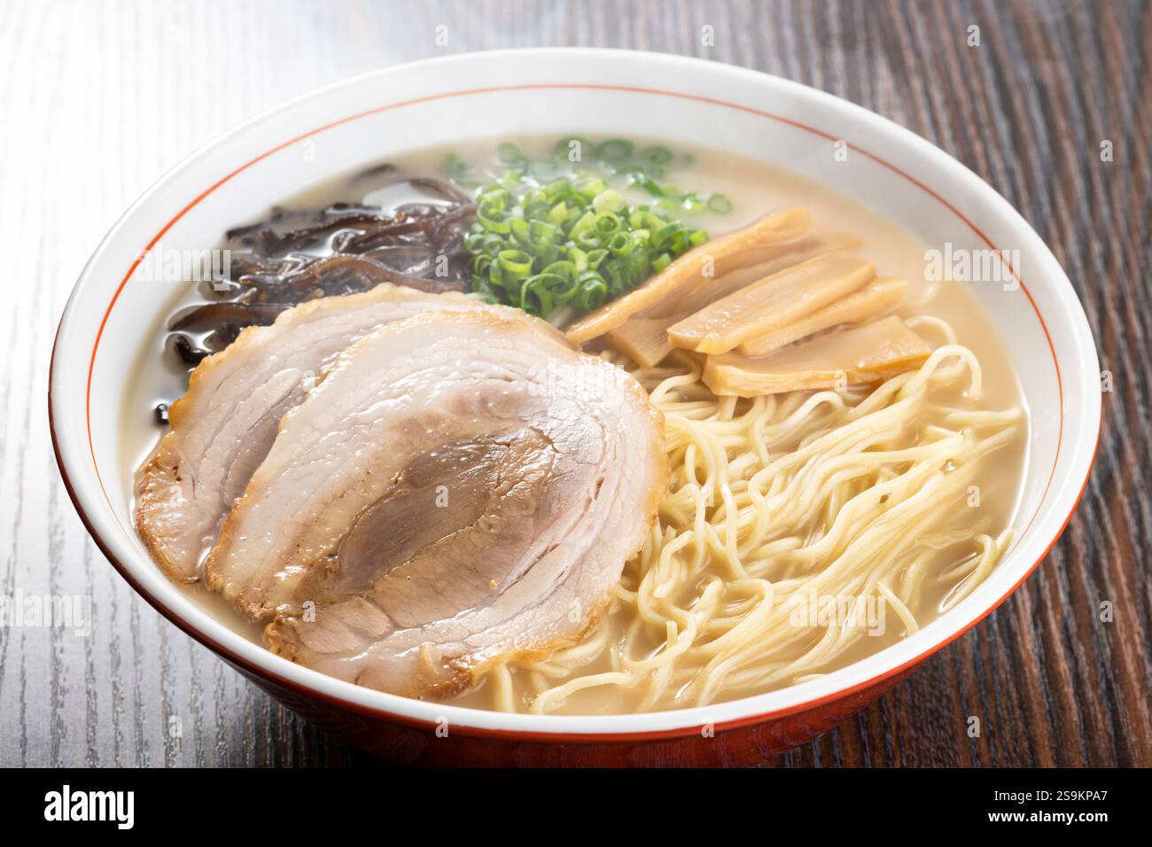 Tonkotsu ramen, Pork bone ramen Stock Photo - Alamy