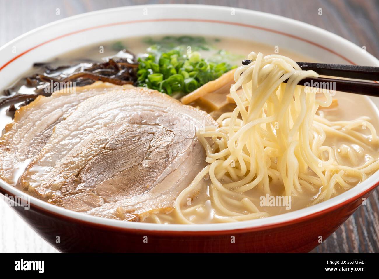 Tonkotsu ramen, Pork bone ramen Stock Photo - Alamy