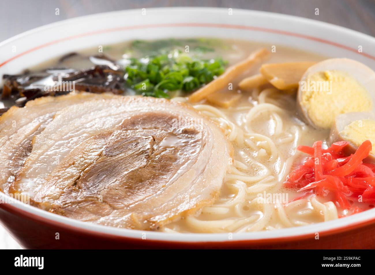 Tonkotsu ramen, Pork bone ramen Stock Photo - Alamy