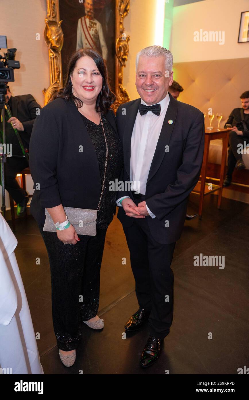 Vienna, Austria. 25th Jan, 2025. Regenbogenball (Rainbow Ball) 2025 at ...