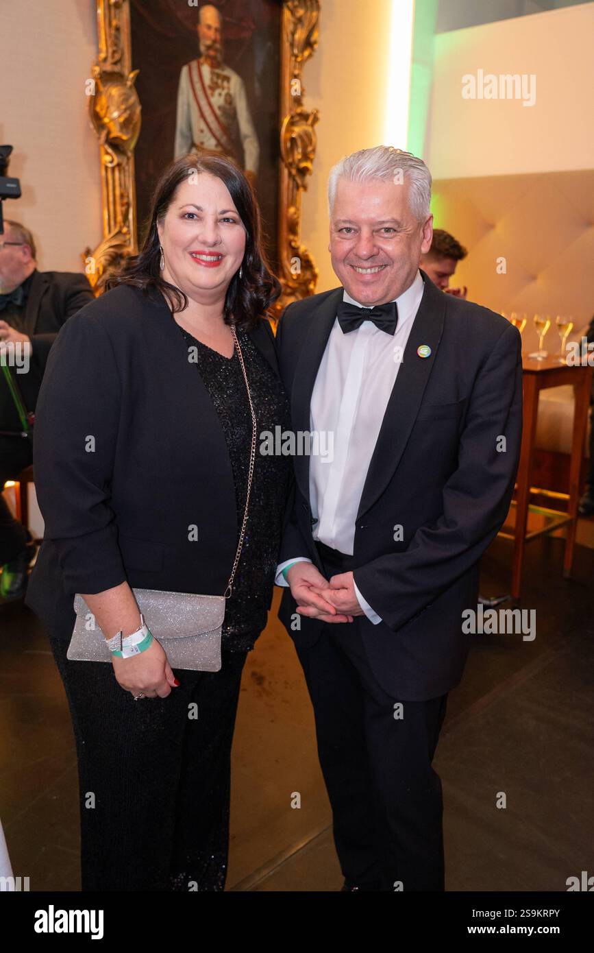 Vienna, Austria. 25th Jan, 2025. Regenbogenball (Rainbow Ball) 2025 at ...