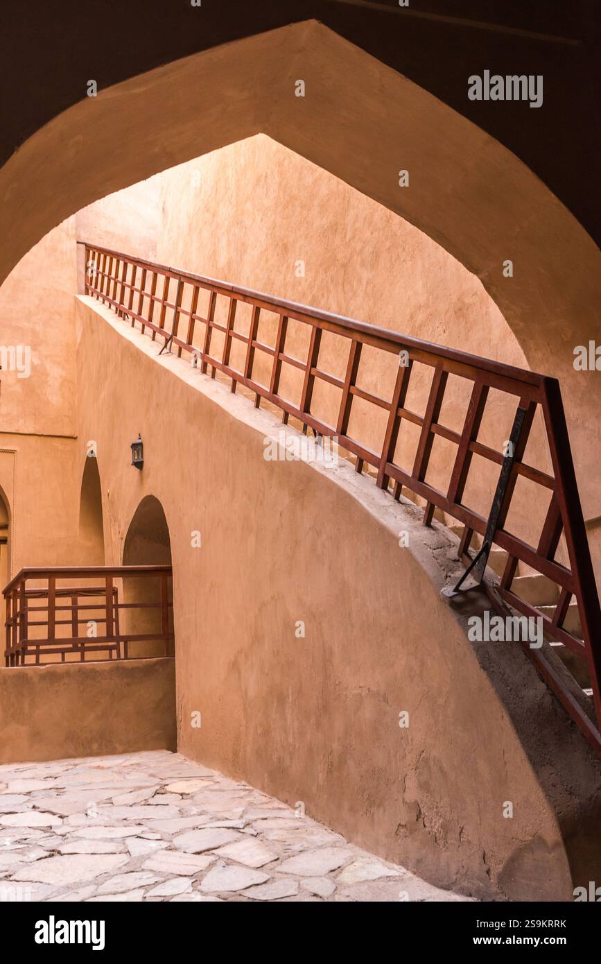 Inside in Al Rustaq Fort Stock Photo - Alamy