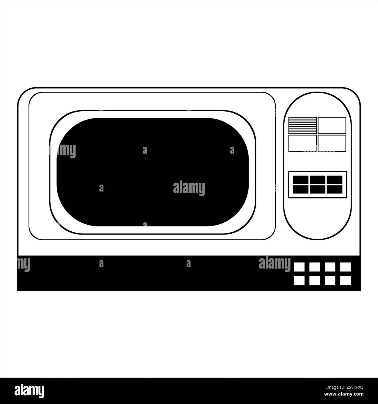 Detailed Microwave Control Panel Illustration Stock Vector Image & Art ...