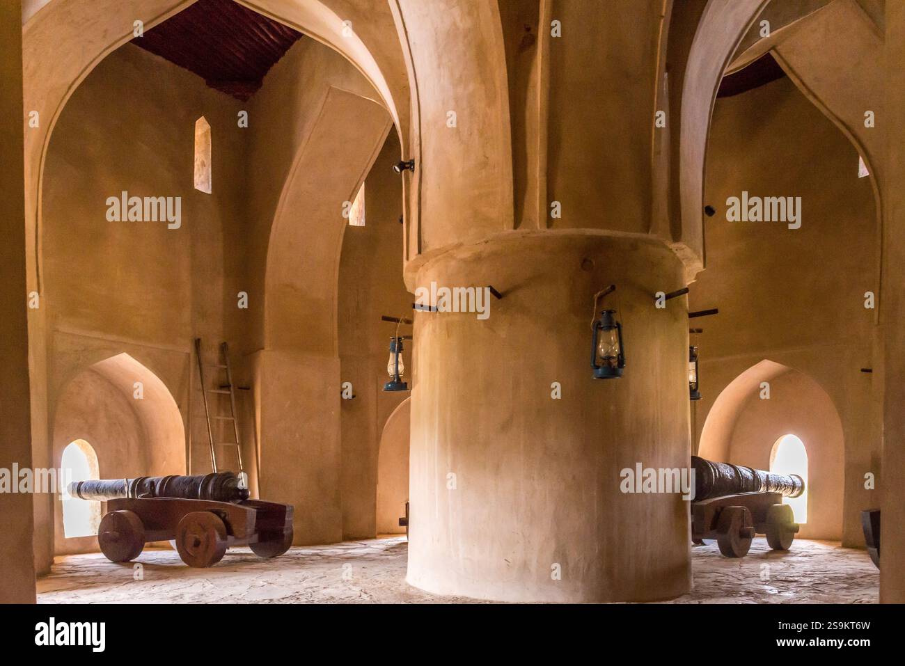 Inside in Al Rustaq Fort Stock Photo - Alamy