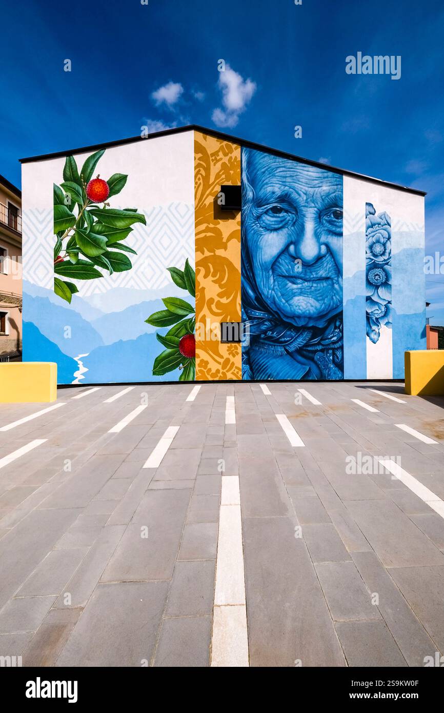 Facade of the Museo Della LongevitÃ museum in Seulo, a town where ...