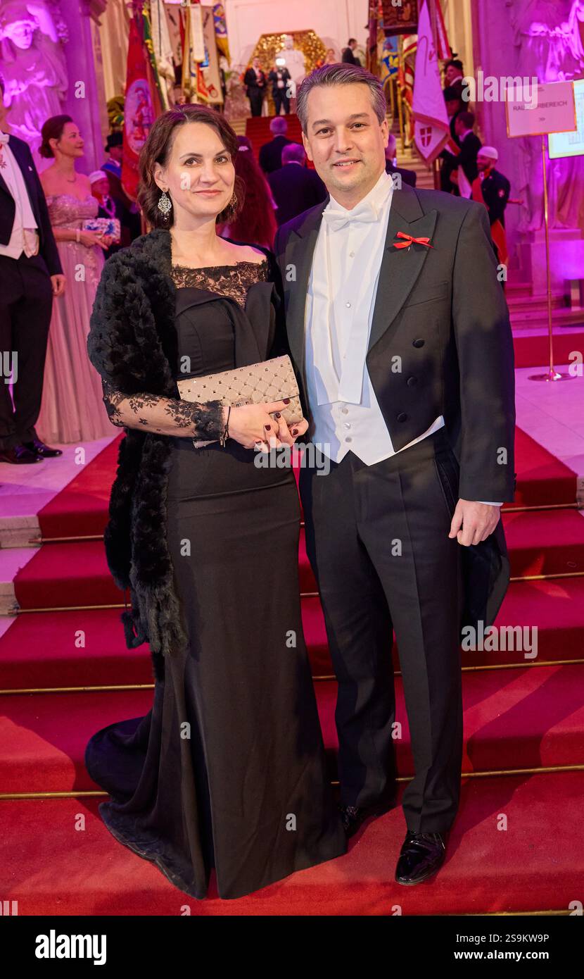 Vienna, Austria. 24th Jan, 2025. Ball of the Viennese economy at the ...