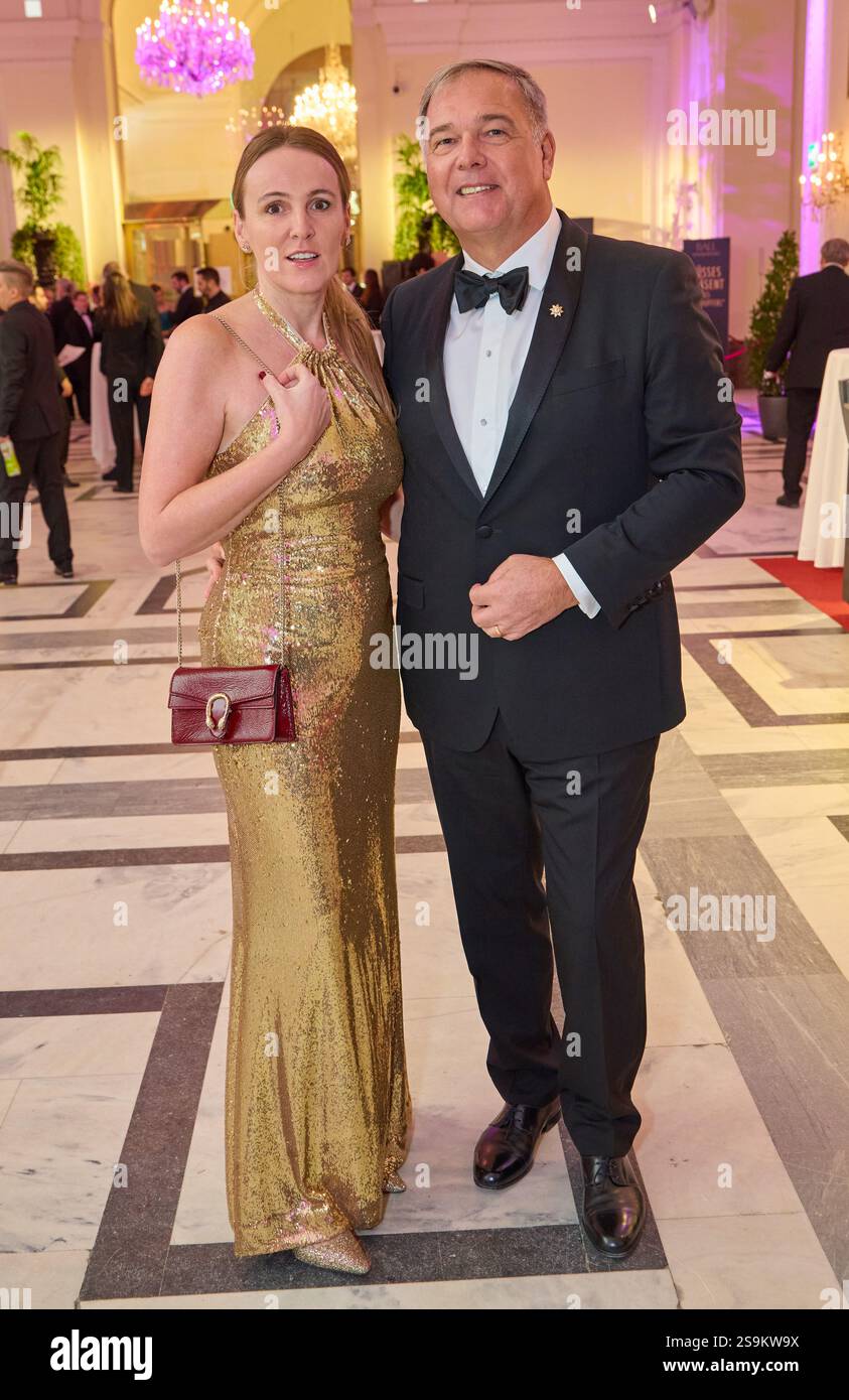 Vienna, Austria. 24th Jan, 2025. Ball of the Viennese economy at the ...